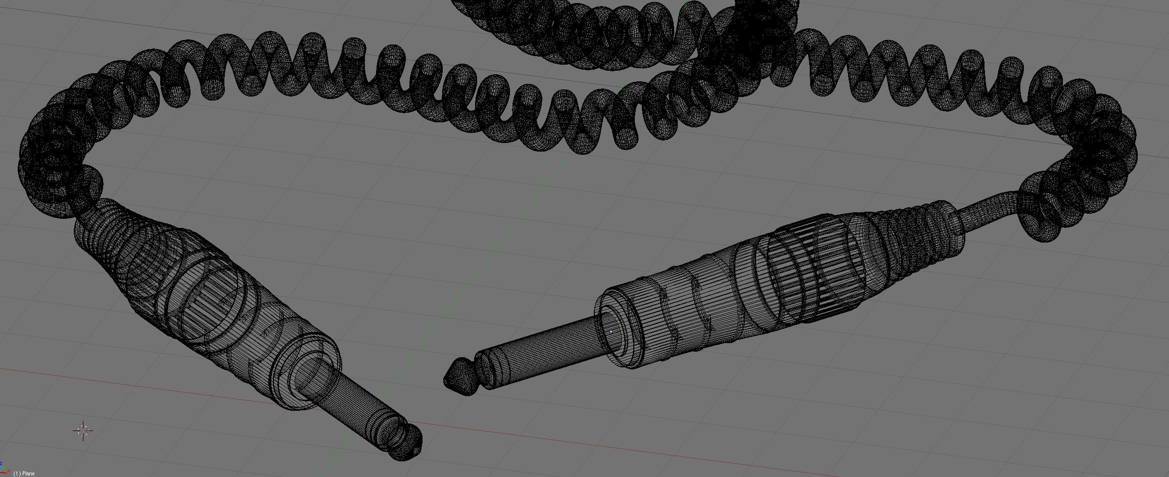 3d 1 jack cable model