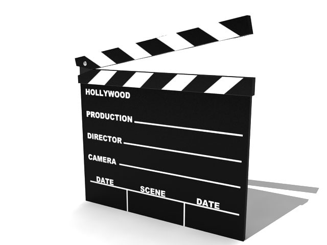 3d model hollywood scene clap