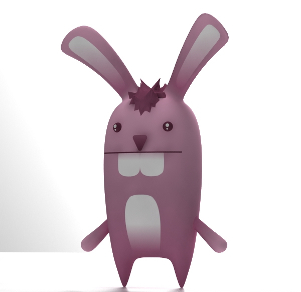 cartoon rabbit 3d max