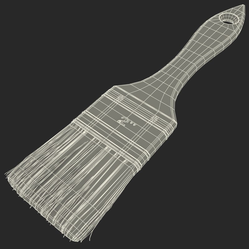 paint brushes 3d model