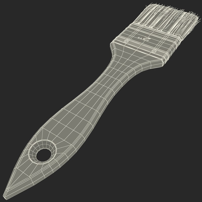 paint brushes 3d model