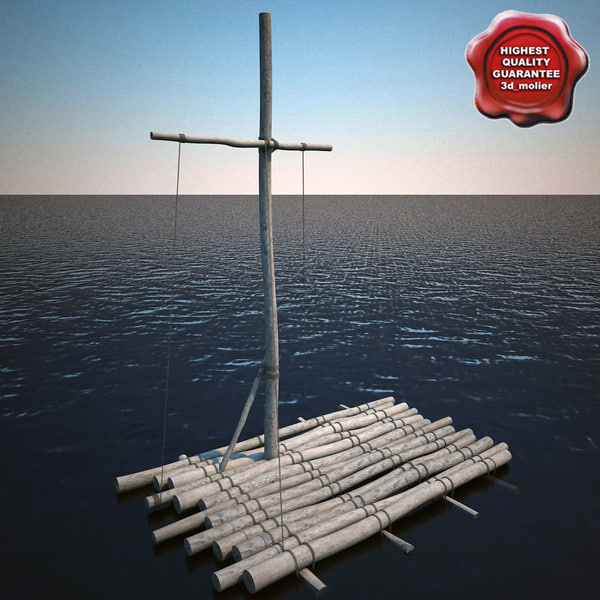 raft modelled contains 3d model