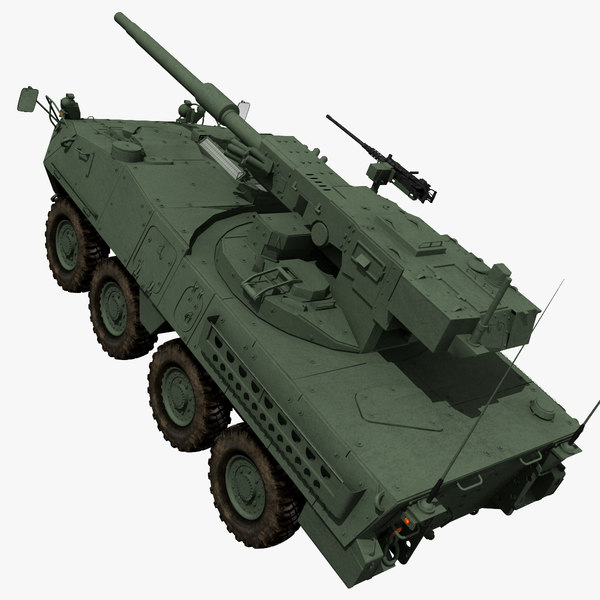 stryker m1128 mgs 3d model