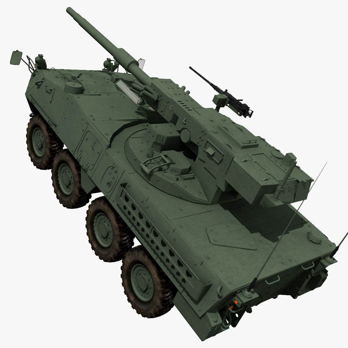 stryker m1128 mgs 3d model