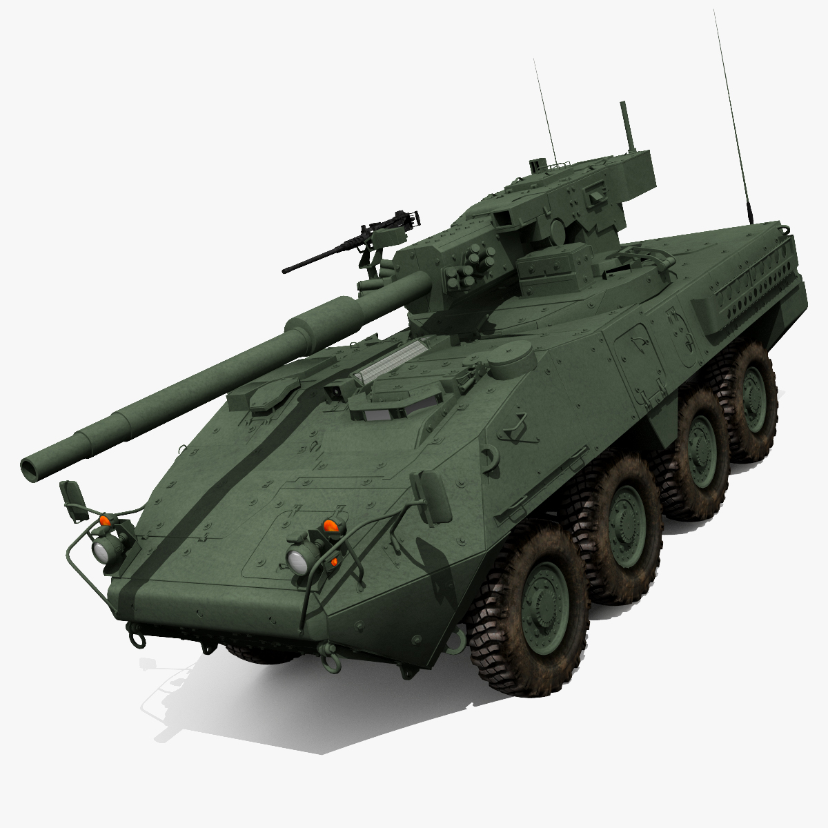 stryker m1128 mgs 3d model