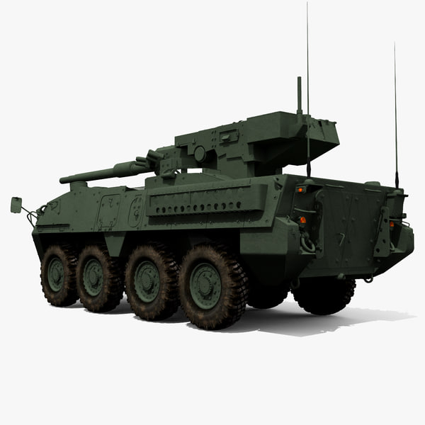 stryker m1128 mgs 3d model