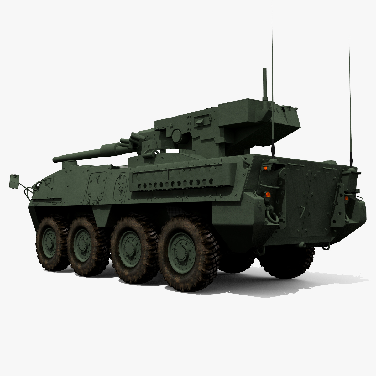 stryker m1128 mgs 3d model