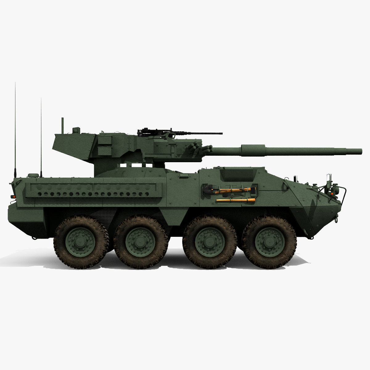stryker m1128 mgs 3d model
