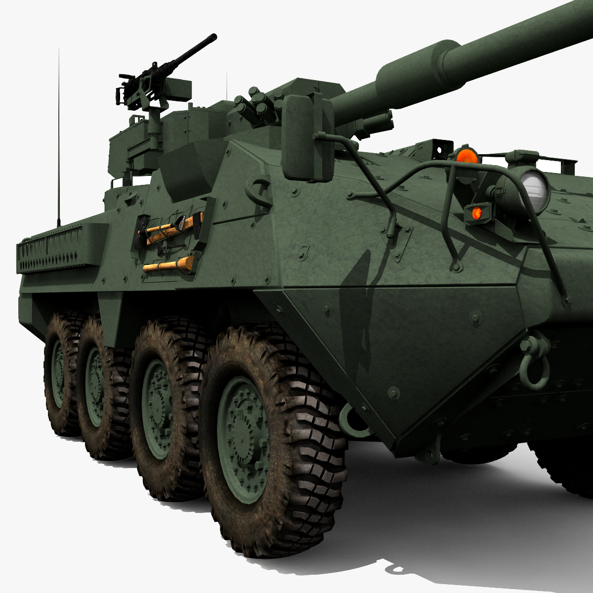 stryker m1128 mgs 3d model