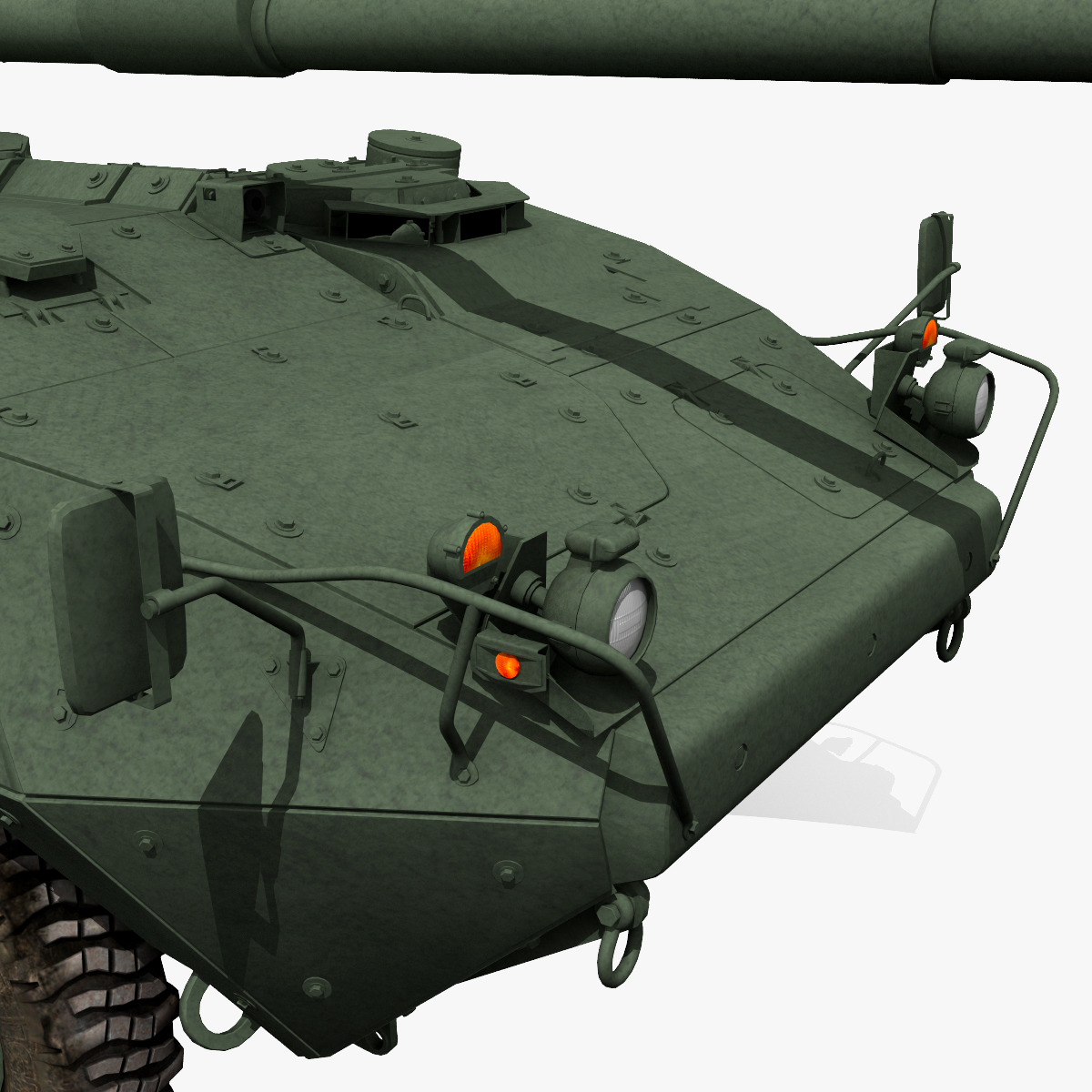stryker m1128 mgs 3d model