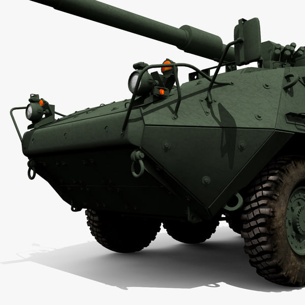 stryker m1128 mgs 3d model