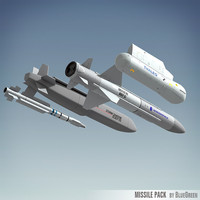 kh-25 missiles 3d max