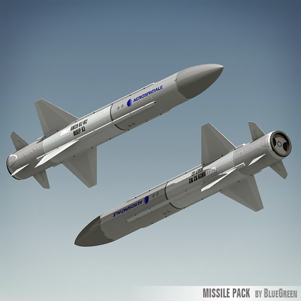 3d model of missile pack