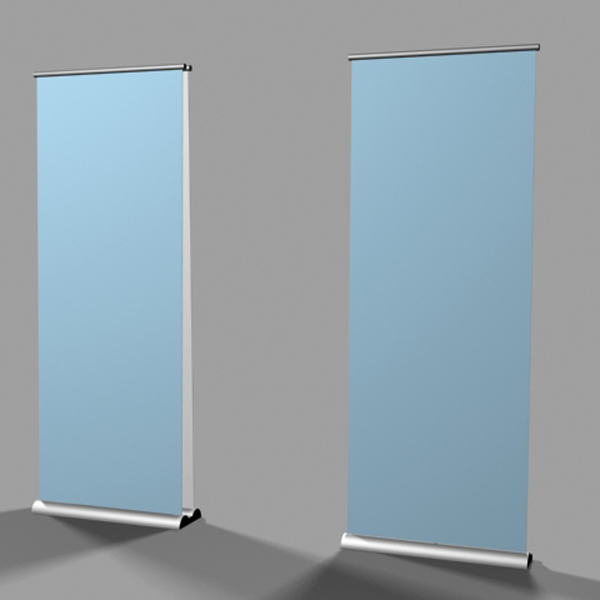3d single banner stands