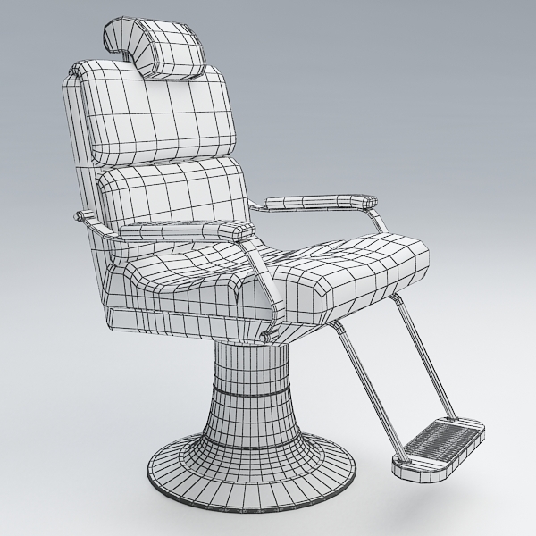 3ds barber chair