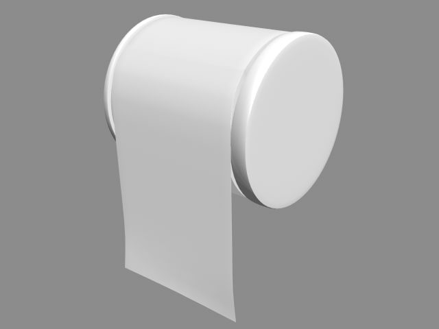 3d model toilet paper