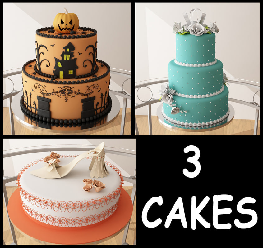 modelo 3d 3 Tortas - TurboSquid 602134