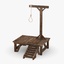 medieval gallows 3d 3ds