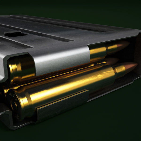 m16 magazine 3d model