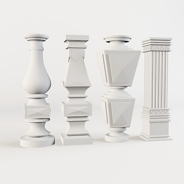 Balustrade0113D模型 - TurboSquid 602966