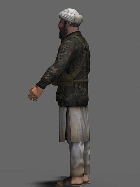 bin laden 3d model