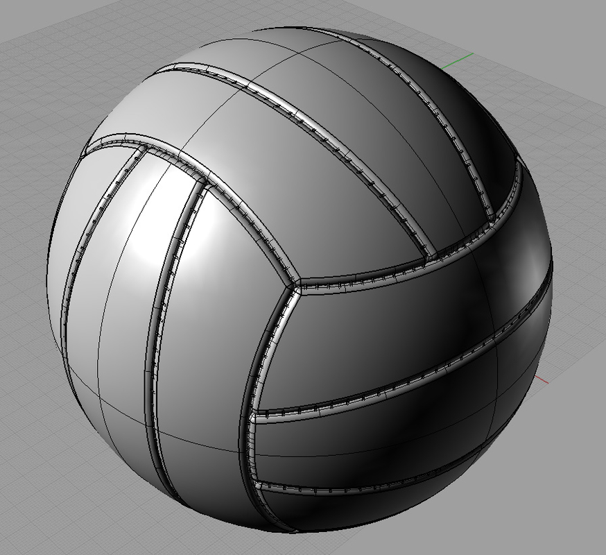 3d volleyball volley ball model