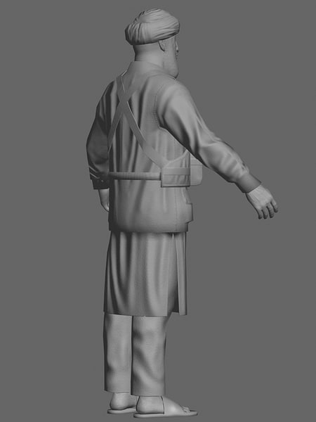 bin laden 3d model
