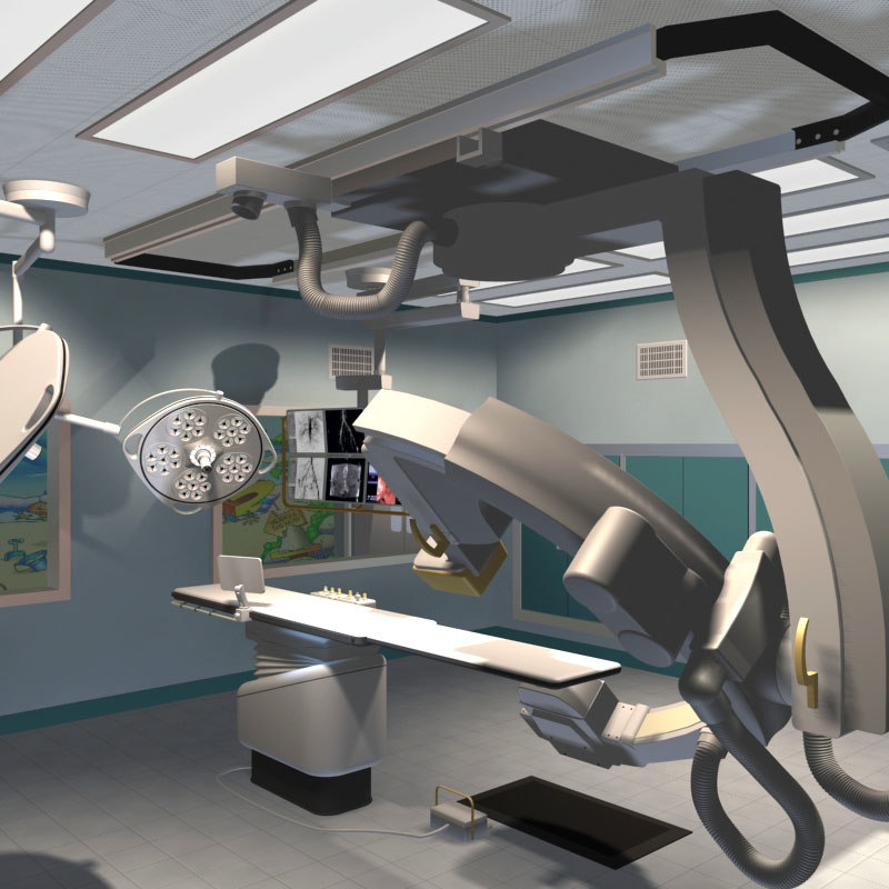 operating room equipment 3d max