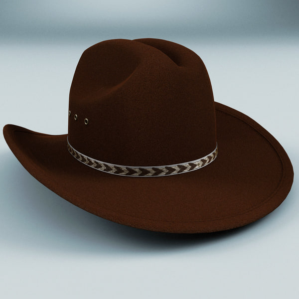 3d Cowboy Hat V3 Model 3d-cowboy-hat-v3-model