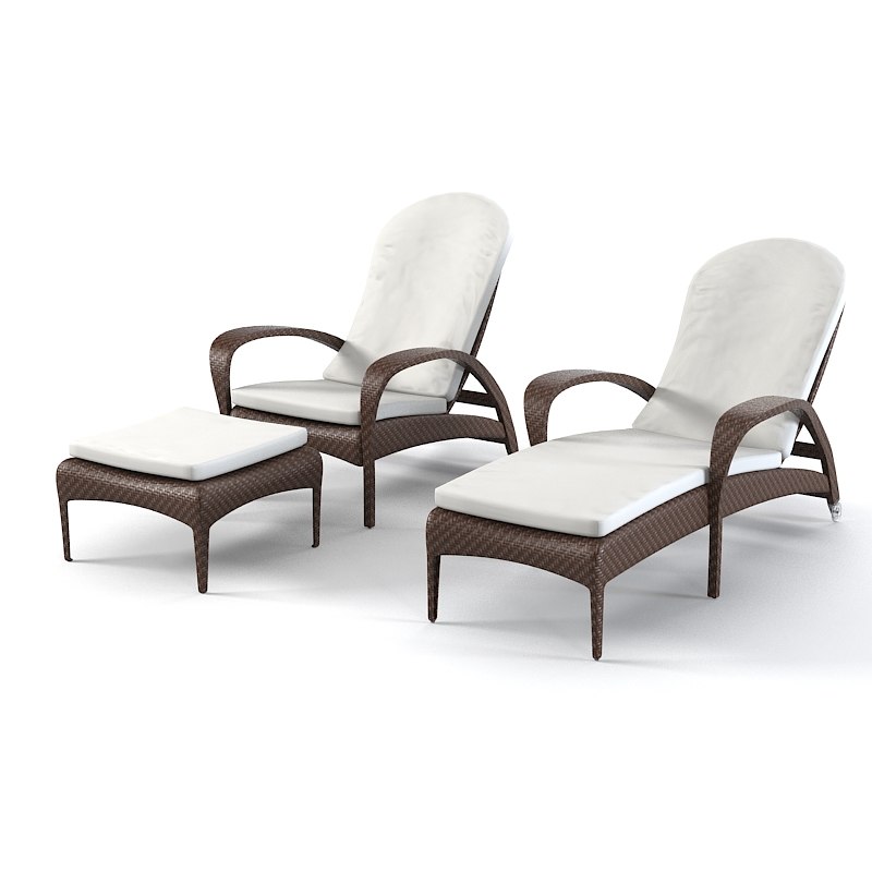 Dedon Tango 비치 의자 세트 3D 모델 - TurboSquid 675240