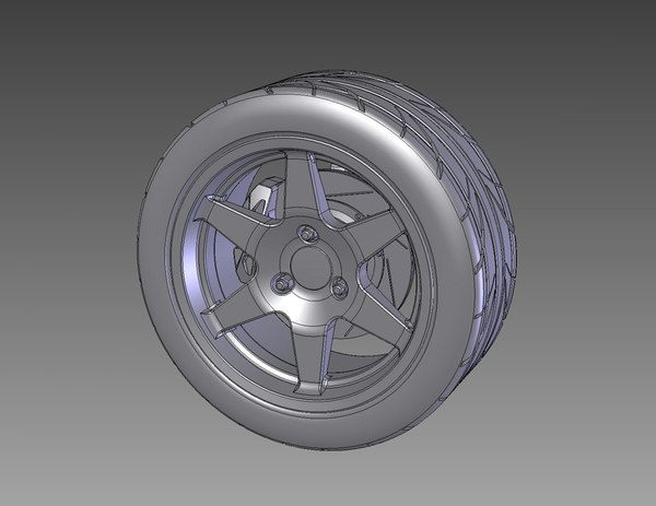 ige solidworks rear wheel-tire wheel tire