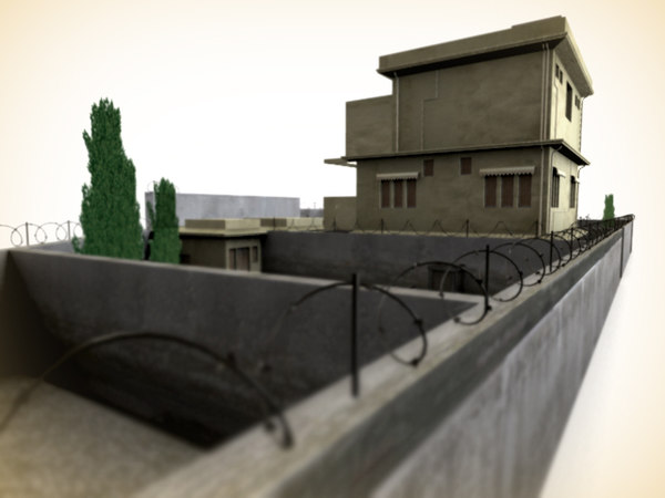 osama bin laden compound 3d model