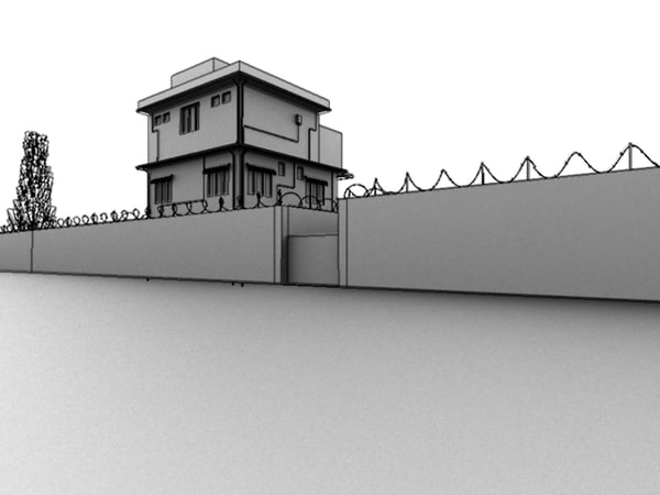 osama bin laden compound 3d model