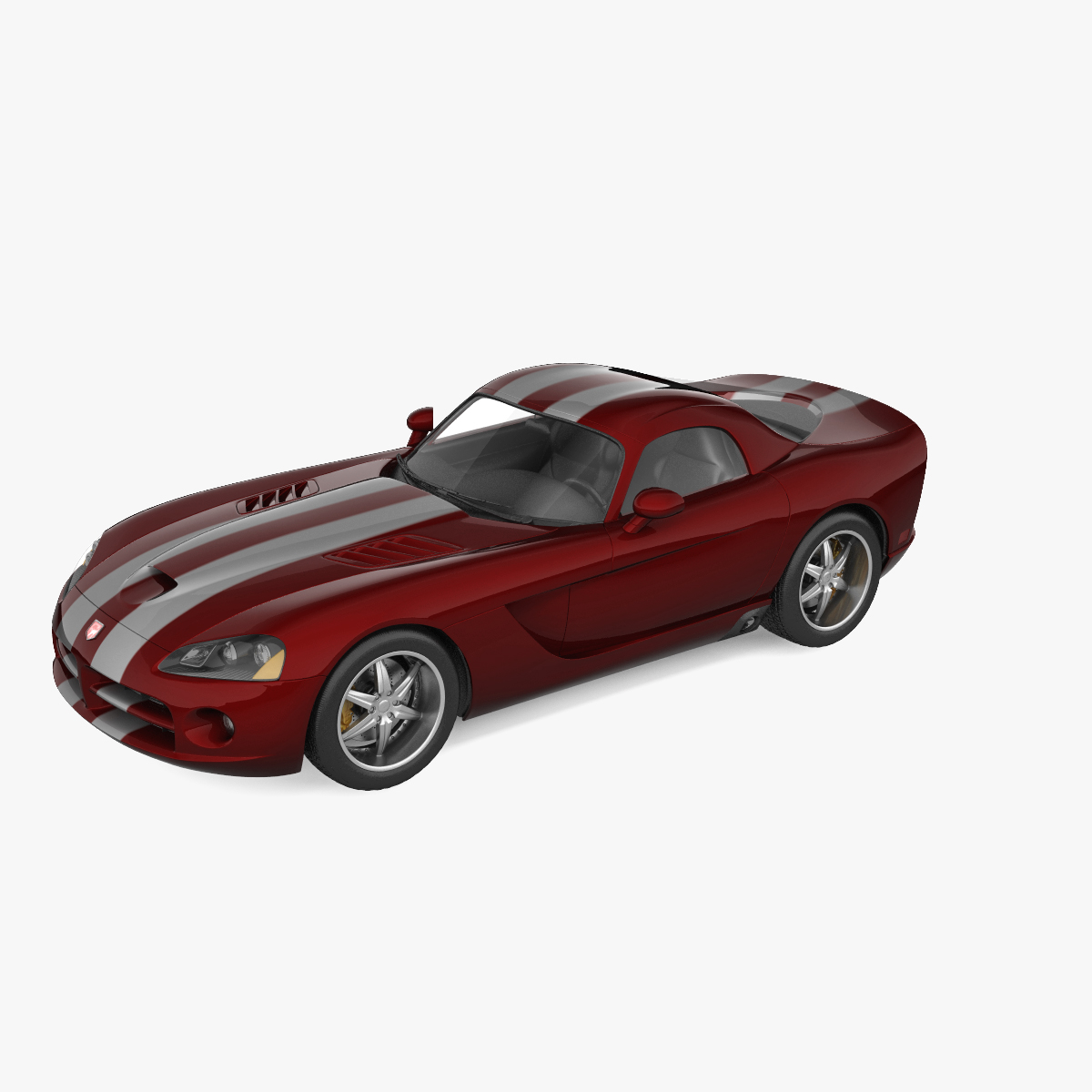 3d 3ds realistic dodge viper