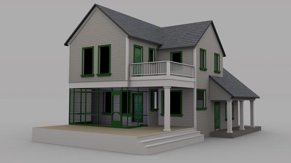 Farmhouse 3D Models for Download | TurboSquid