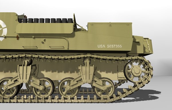 3d model artillery m7