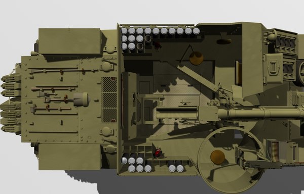 3d model artillery m7