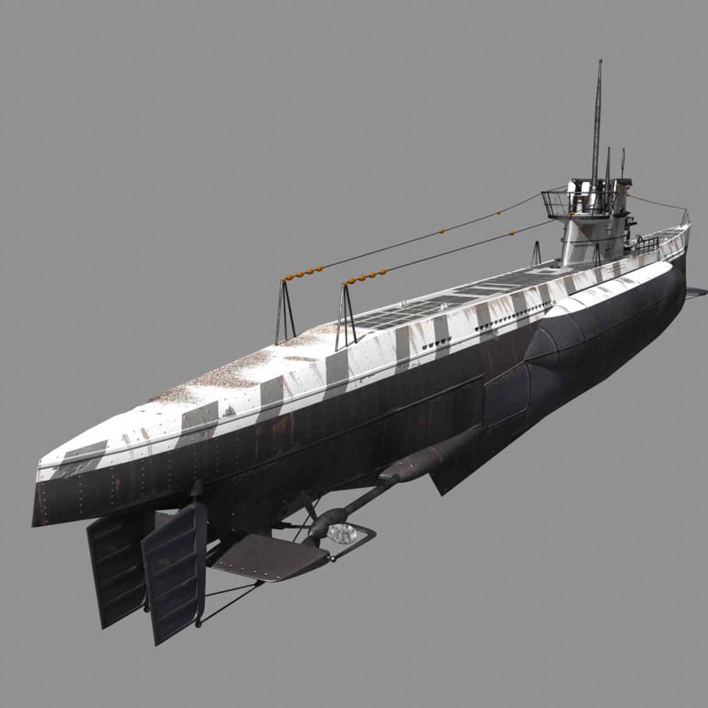 3d type viic u-boat