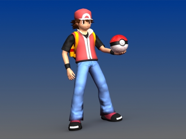 3d ash pokemon backpack poke