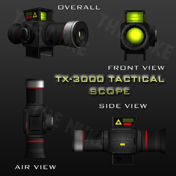 modelo 3d Alcance táctico TX-3000 - TurboSquid 605719