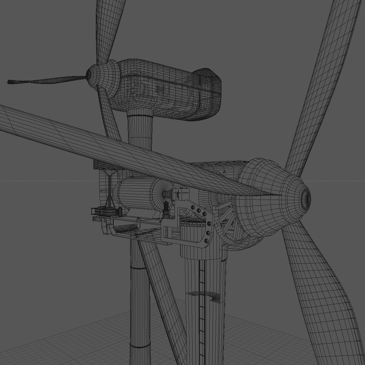 windmill turbine 3d model