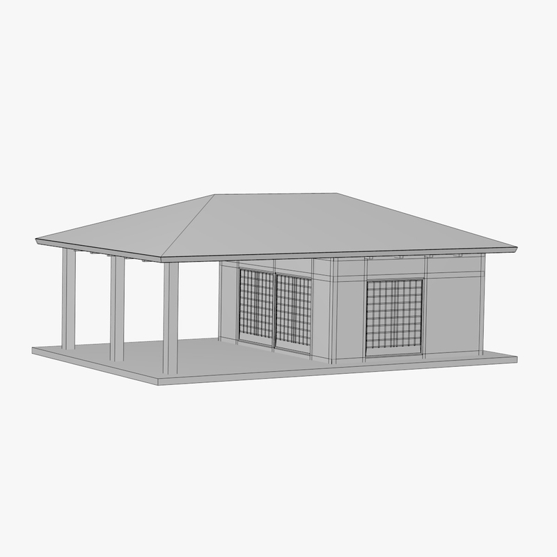 3d japanese houses model