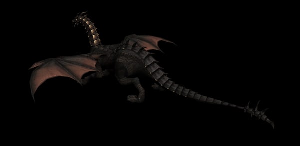 dragon games 3d obj