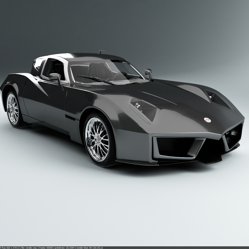 3d supercar spada codatronca model