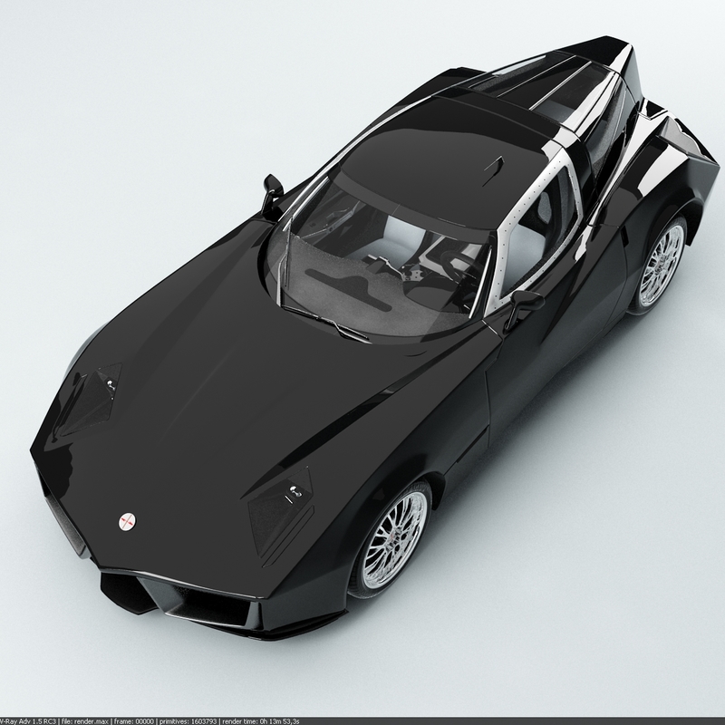 3d supercar spada codatronca model