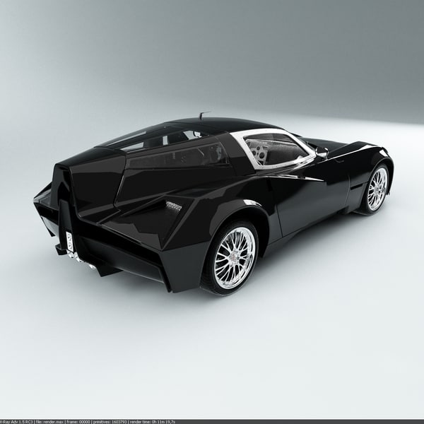 3d supercar spada codatronca model