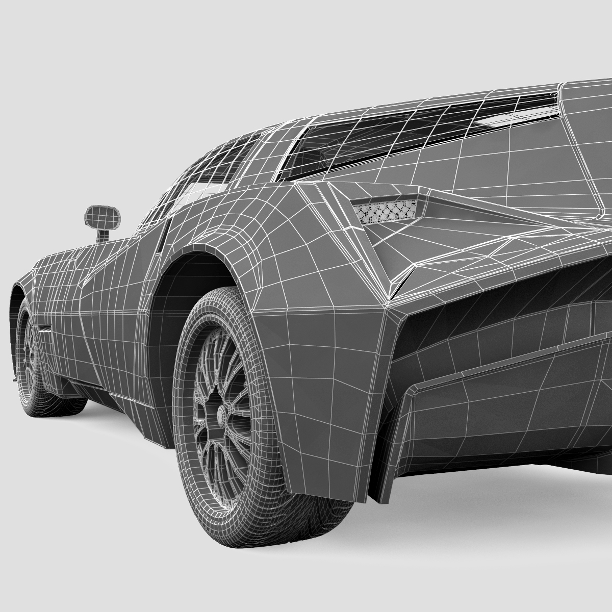 3d supercar spada codatronca model
