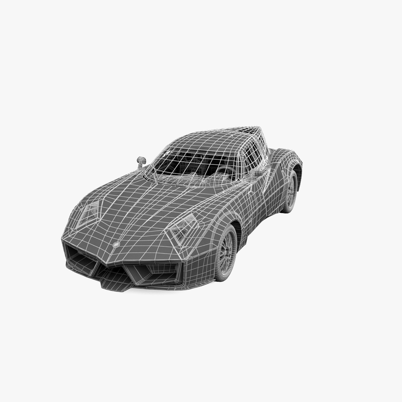 3d supercar spada codatronca model