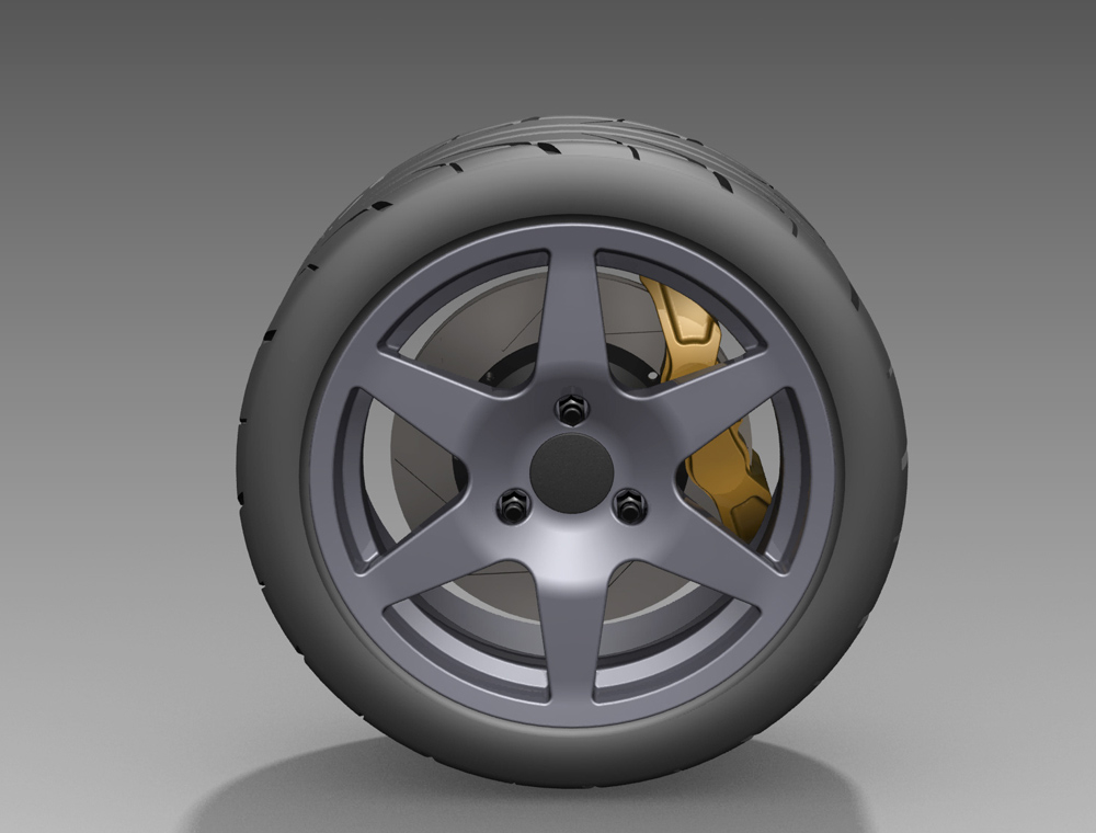 solidworks wheel-tire wheel tire ige