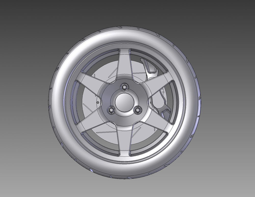 solidworks wheel-tire wheel tire ige